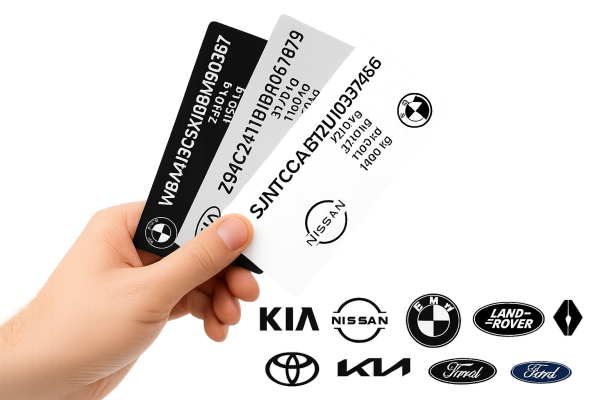 VIN Label Printing UK | Vehicle VIN Stickers & Plate Replacement